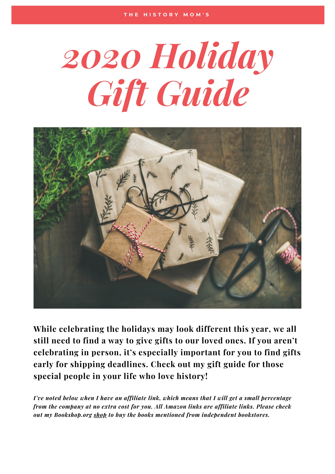 2020 Holiday Gift Guide – The History Mom